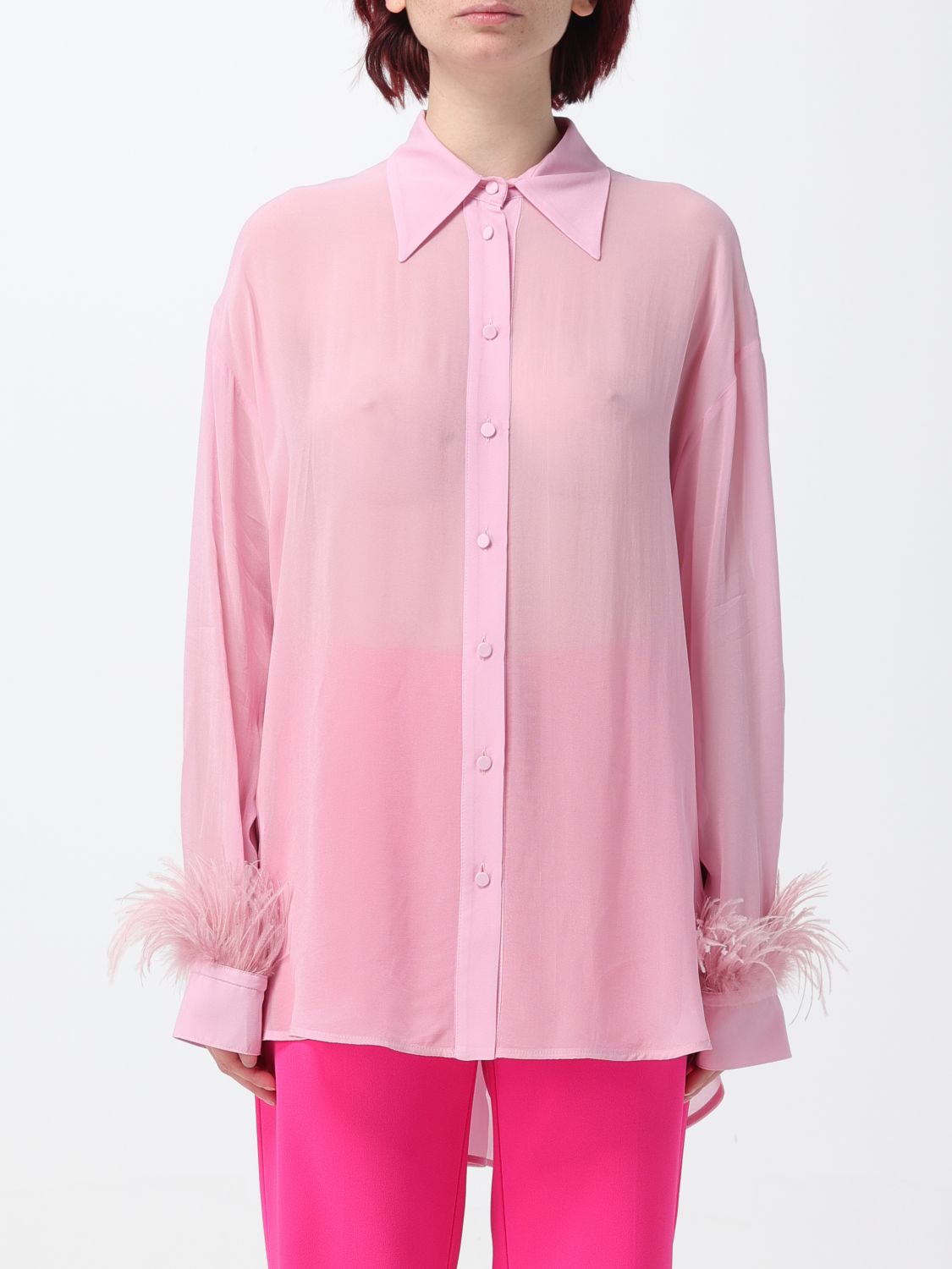 PINKO Pinko Feather-Cuffed Shirt